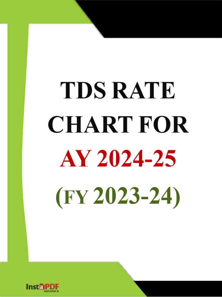 Instapdf - in Tds Rate Chart Fy 2023 24 Ay 2024 25 355 | PDF | Taxes ...