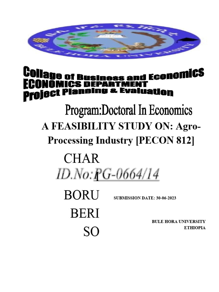 Feasibility Study for Coffee Processing | PDF | Coffee | Internal Rate ...