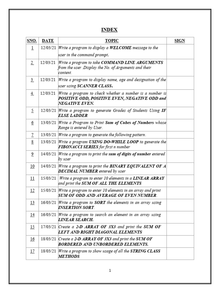 Java Practical File Submitted by Poorva Bhardwaj (02390202019) | PDF | Method (Computer ...