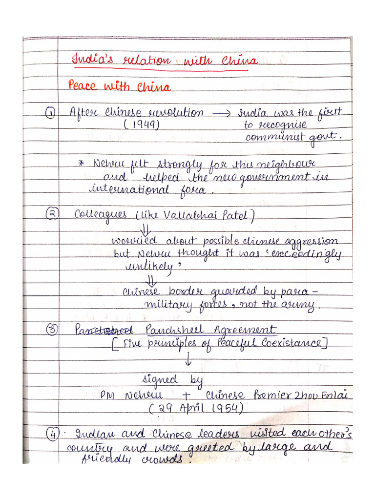 Indias Foreign Policy Class 12 Notes 1 | PDF