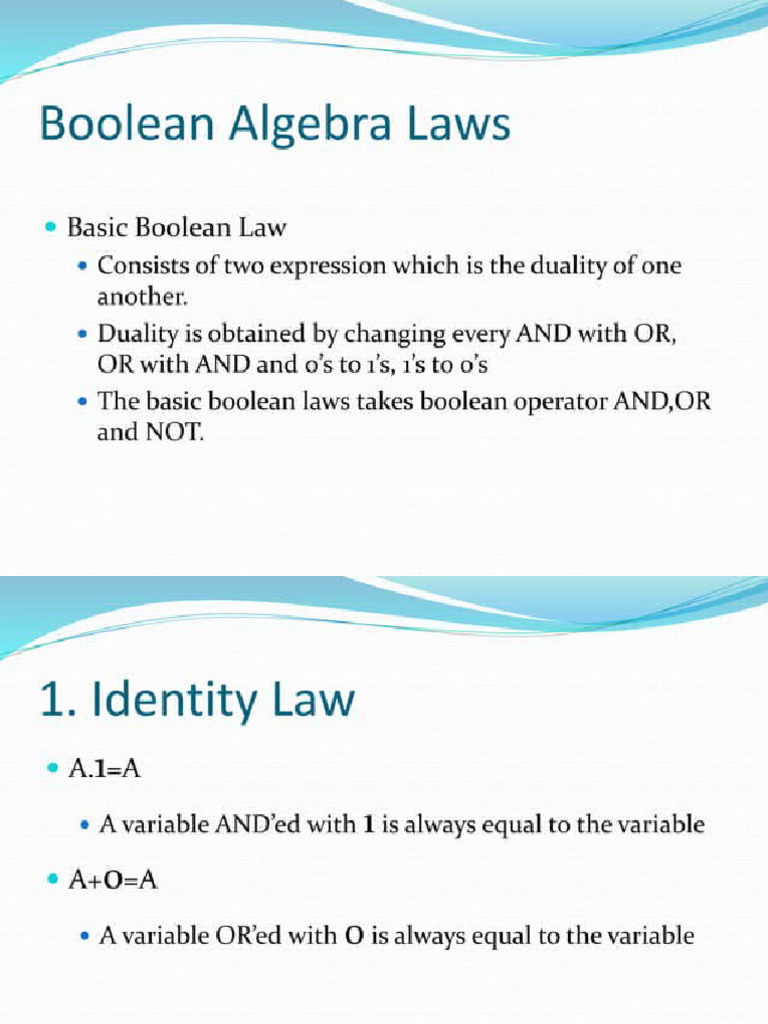 Boolean Laws 1 | PDF