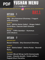 Taj Menu | PDF