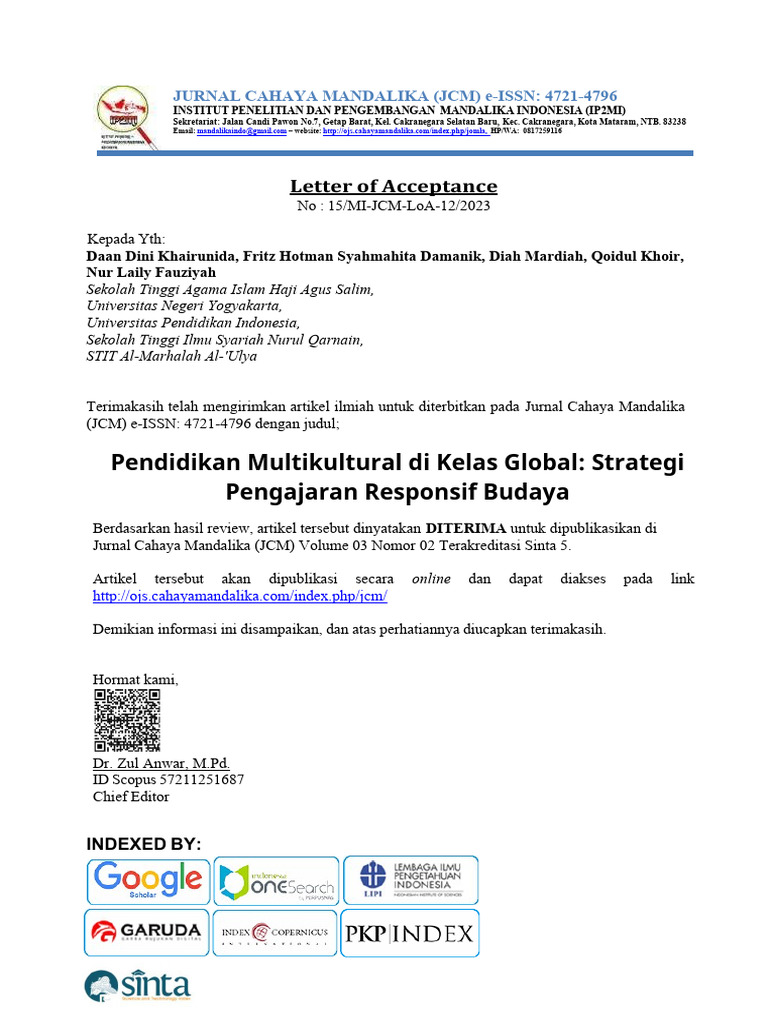 LOA JCM-Daan Dini Khairunida | PDF