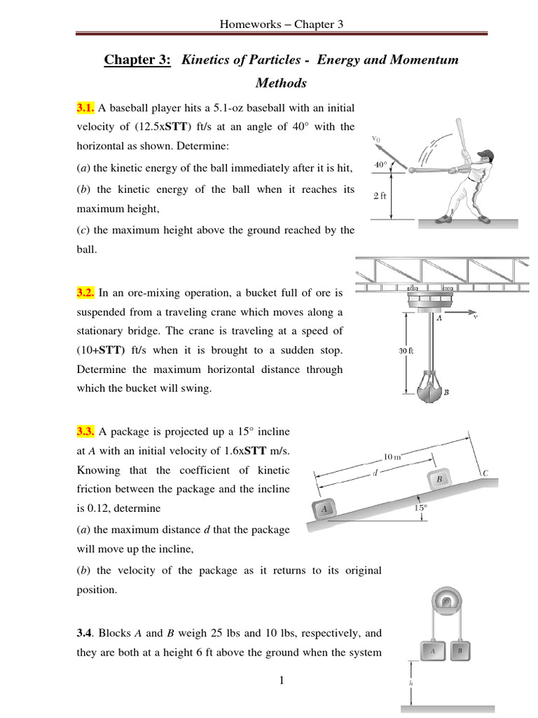 Kinetics of Particles: Energy & Momentum | PDF | Friction | Kinetic Energy