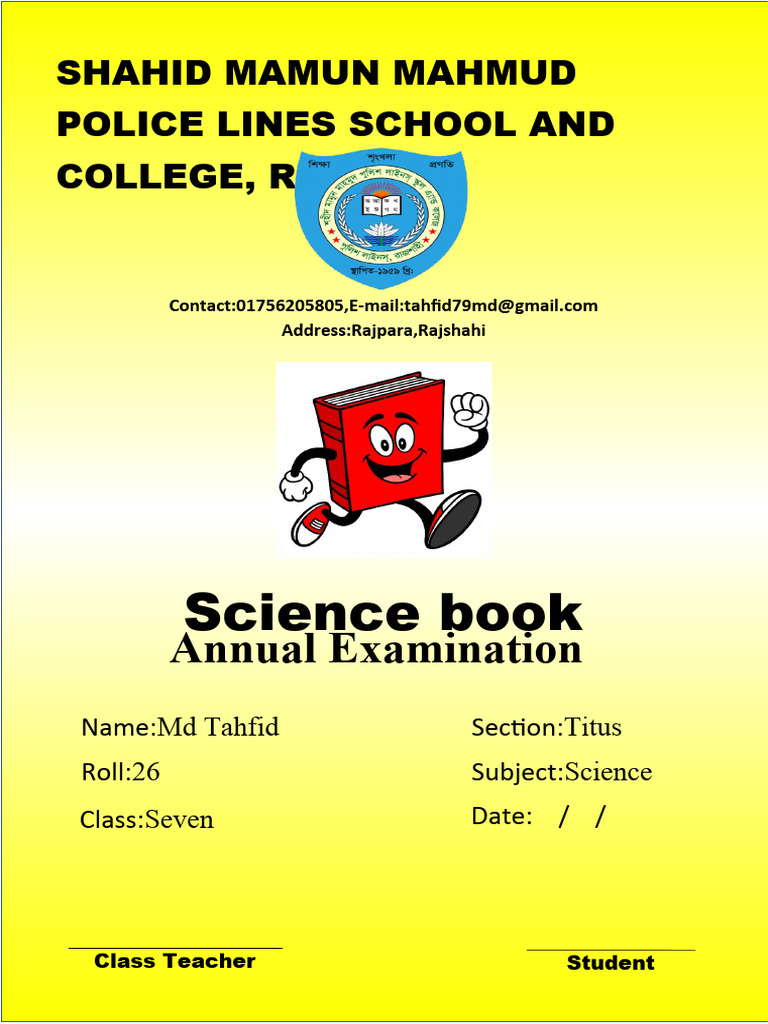 Science Exam Details - Class 7 Rajshahi | PDF