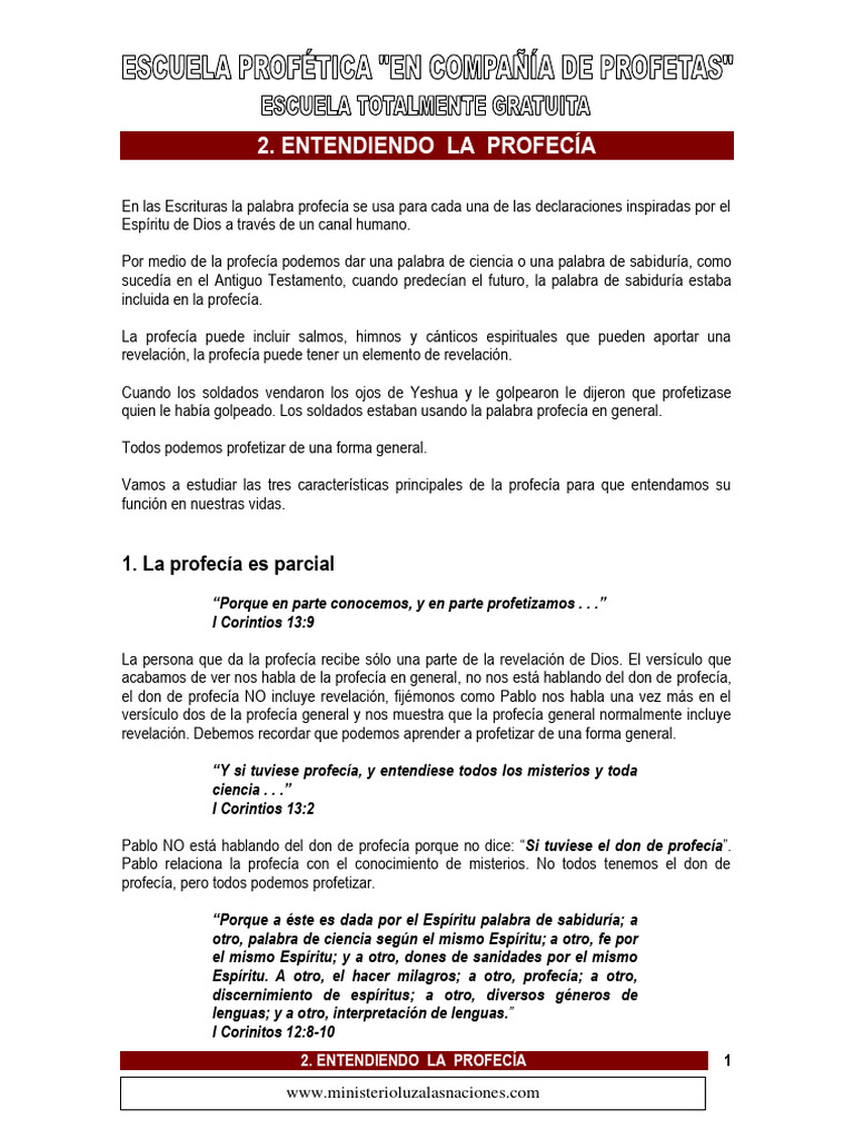 Características de la Profecía Bíblica | PDF | Profecía | Jonás