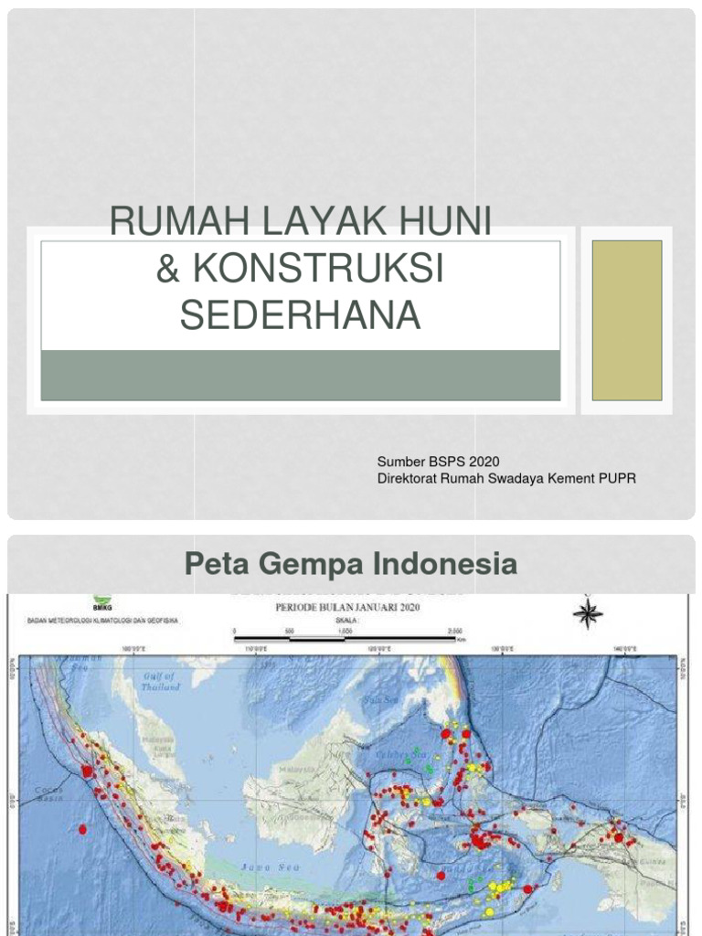 Rumah Layak Huni Dan Konstruksi Rumah Sederhana | PDF