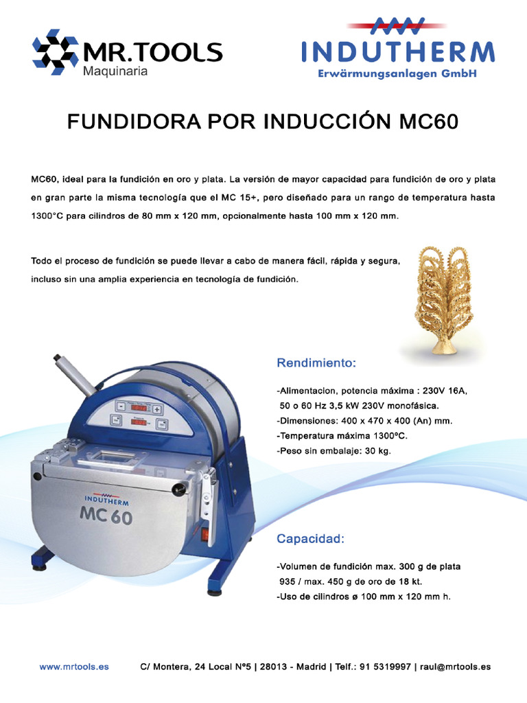 Folleto MC 60 Indutherm | PDF