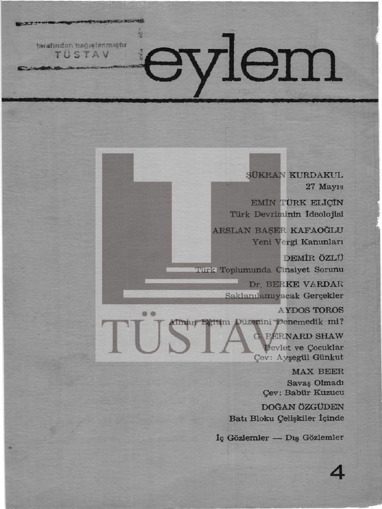 Eylem Sayi 04 | PDF
