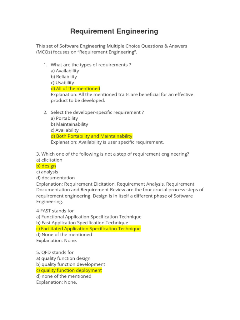 Requirement Engineering | PDF
