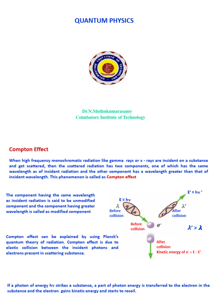 UNIT 3 Quantum Physics | PDF