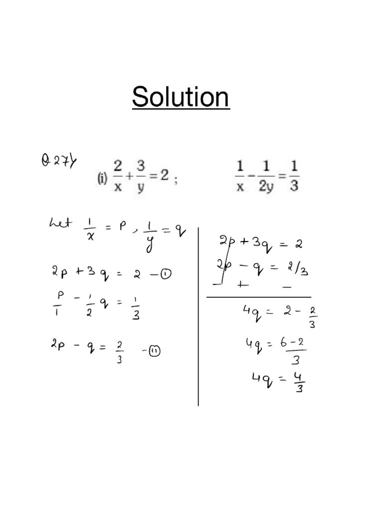 Maths L6 Solution | PDF