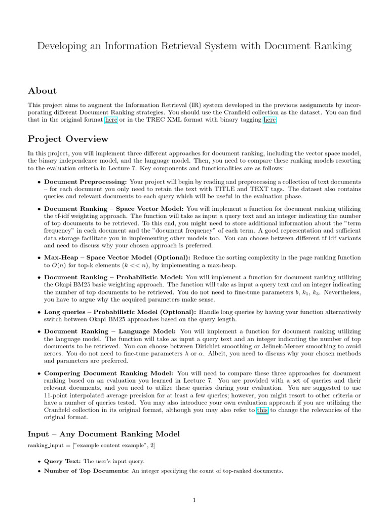 Mini Project 4 | PDF | Information Retrieval | Computing