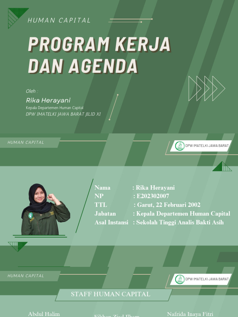 Program Kerja Dan Agenda Human Capital Imatelki Jawa Barat Jilid XI | PDF | Karier ...