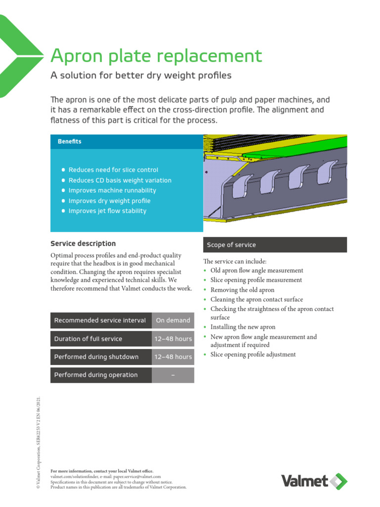 Apron Plate Replacement - Flyer | PDF | Secondary Sector Of The Economy ...