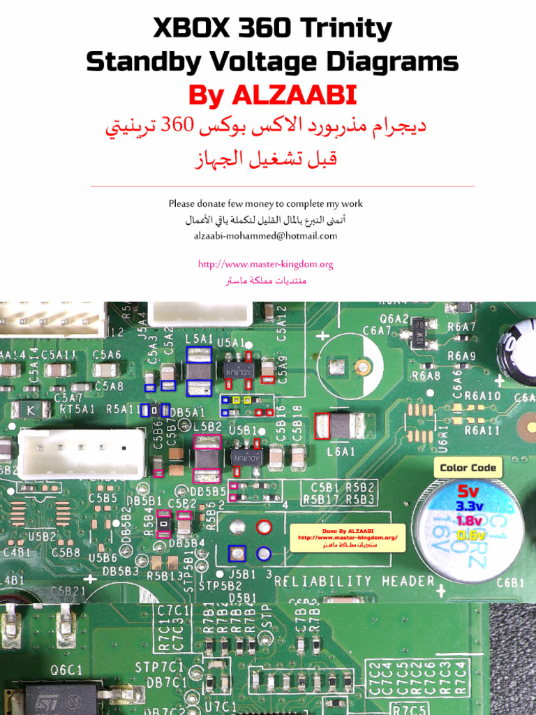 XBOX 360 Trinity Standby Voltage Diagram by ALZAABI | PDF