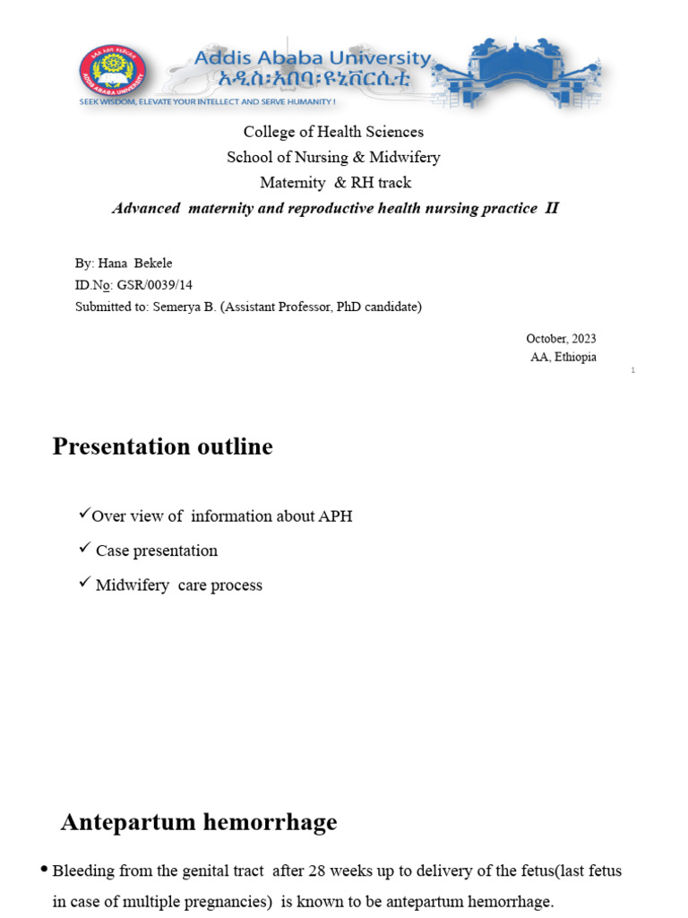 APH Presentation | PDF