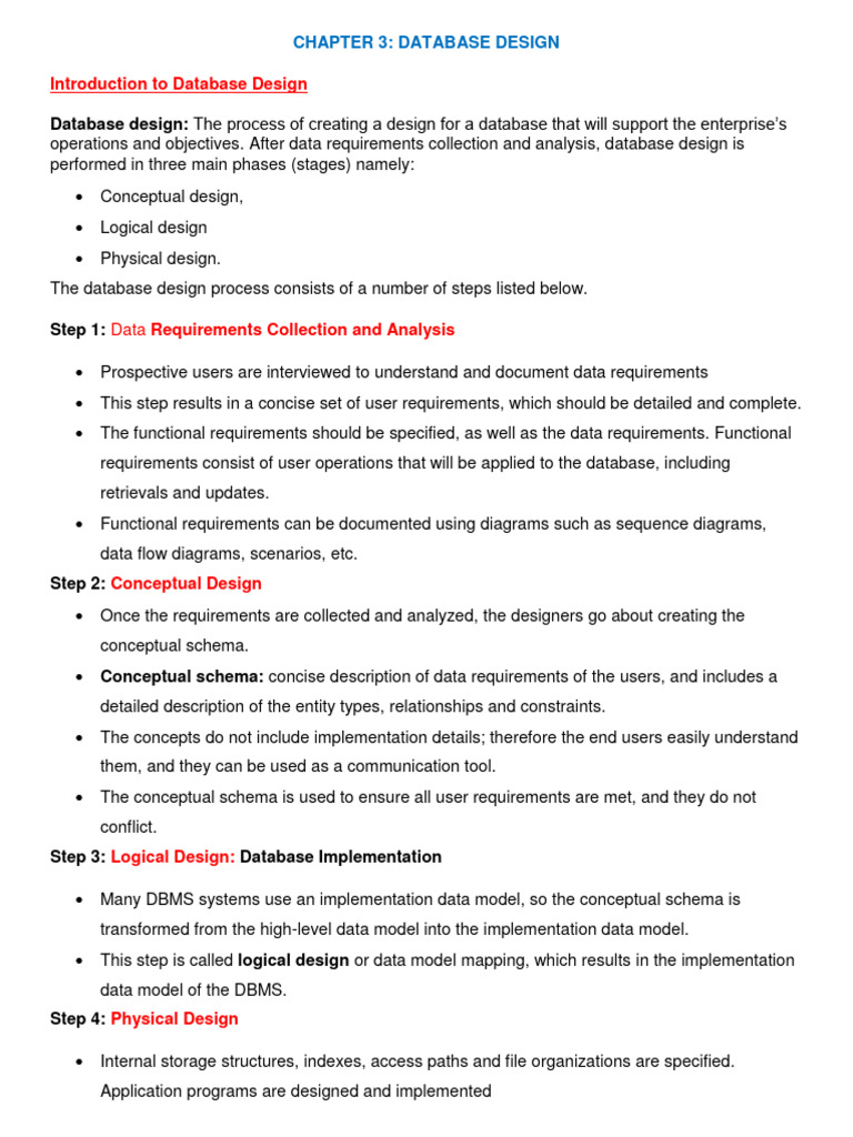 Topic 3 - Database Design | PDF