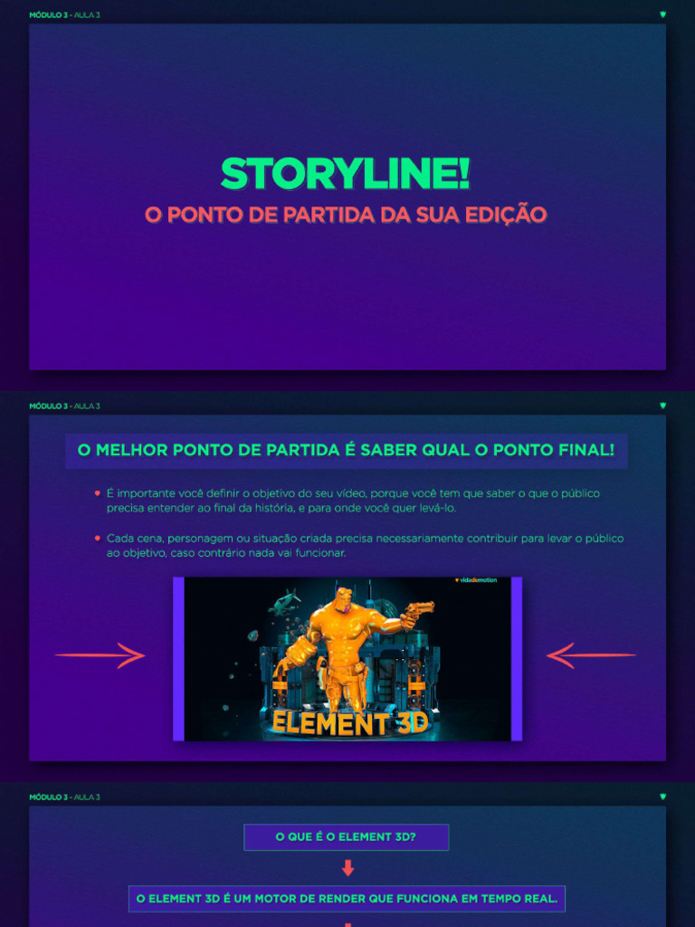 Modulo 3 - Aula 3 - Storyline o Ponto de Partida Da Sua Edicao | PDF