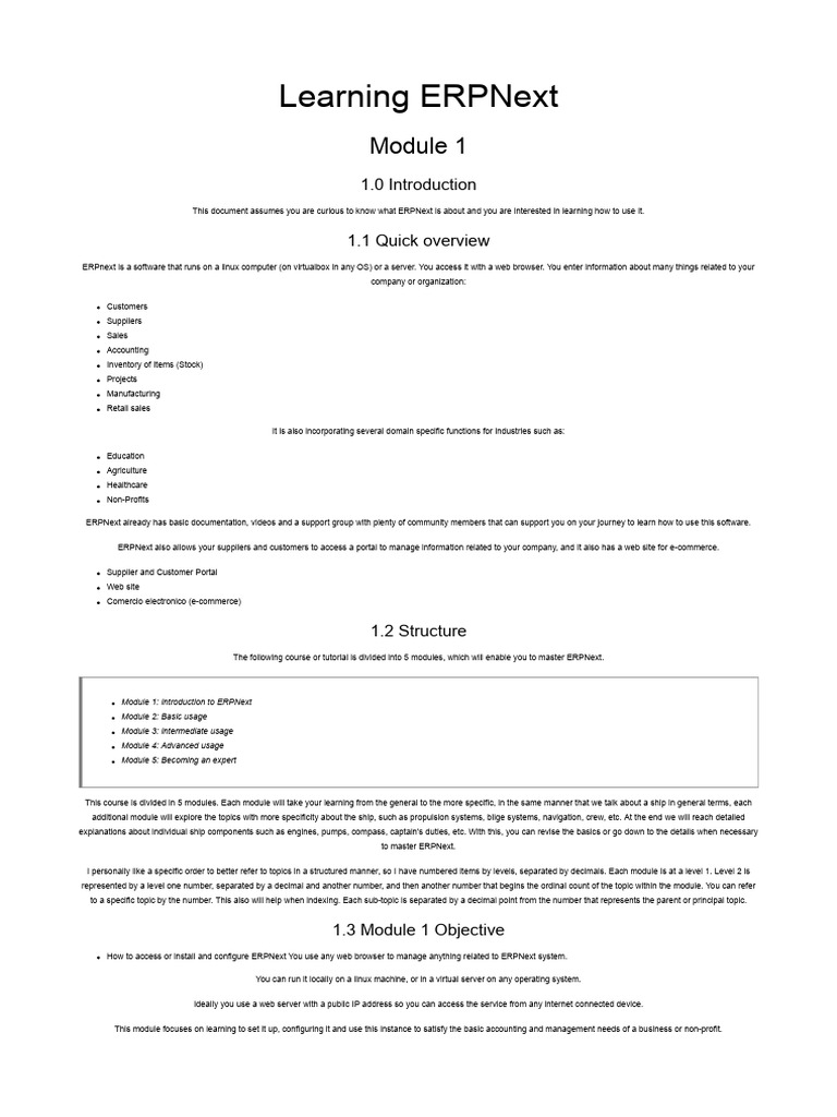 ERPNext Learning Guide | PDF | Icon (Computing) | World Wide Web