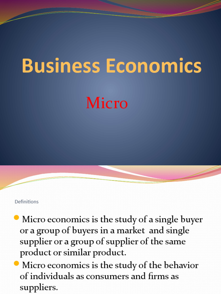 Intro Busi Eco Micro | PDF | Economics | Microeconomics