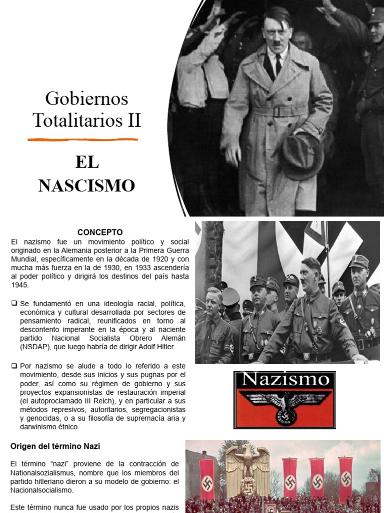 TEMA 19 3ER Gobiernos Totalitarios II NASCISMO | PDF | fiesta nazi ...