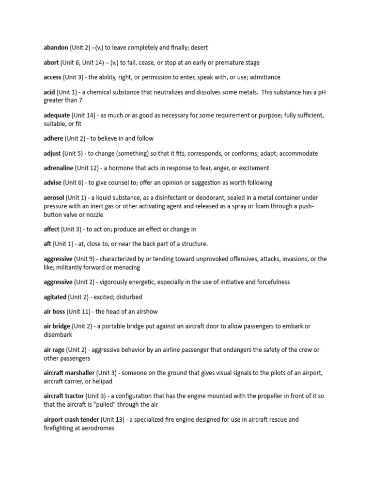 Expedite Level 4 Glossary v.2023 PDF 2 | PDF | Allergy