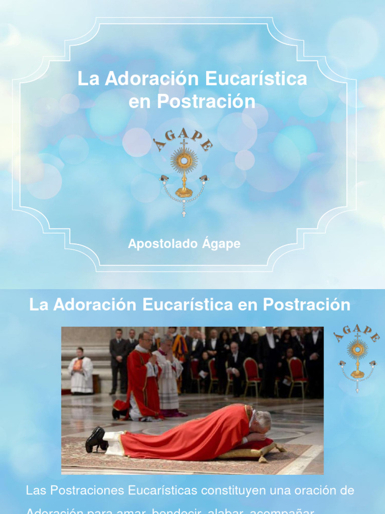 Adoracion Eucaristica Resumen | PDF | eucaristía | Oración