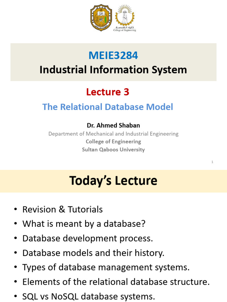 MEIE3284 Lecture 03 | PDF
