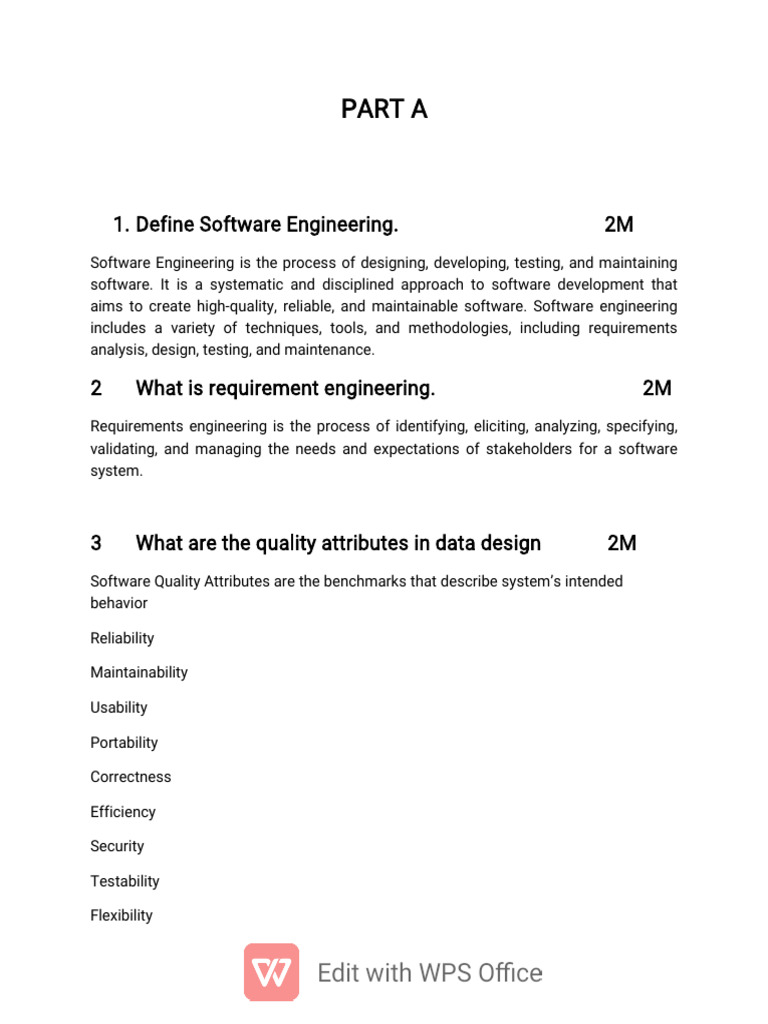 SE Model Paper Key2 | PDF | Software Testing | Feasibility Study