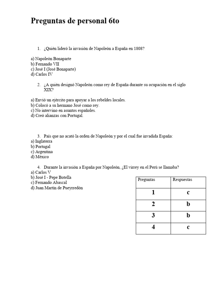 Preguntas de Conocimiento 6to | PDF | Imprenta | Johannes Gutenberg