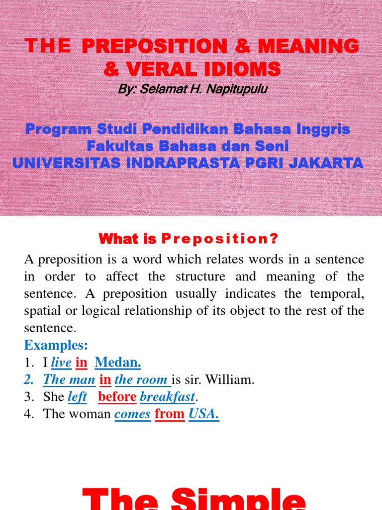Advance Writing - Preposition - Meaning - Veral Idioms | PDF