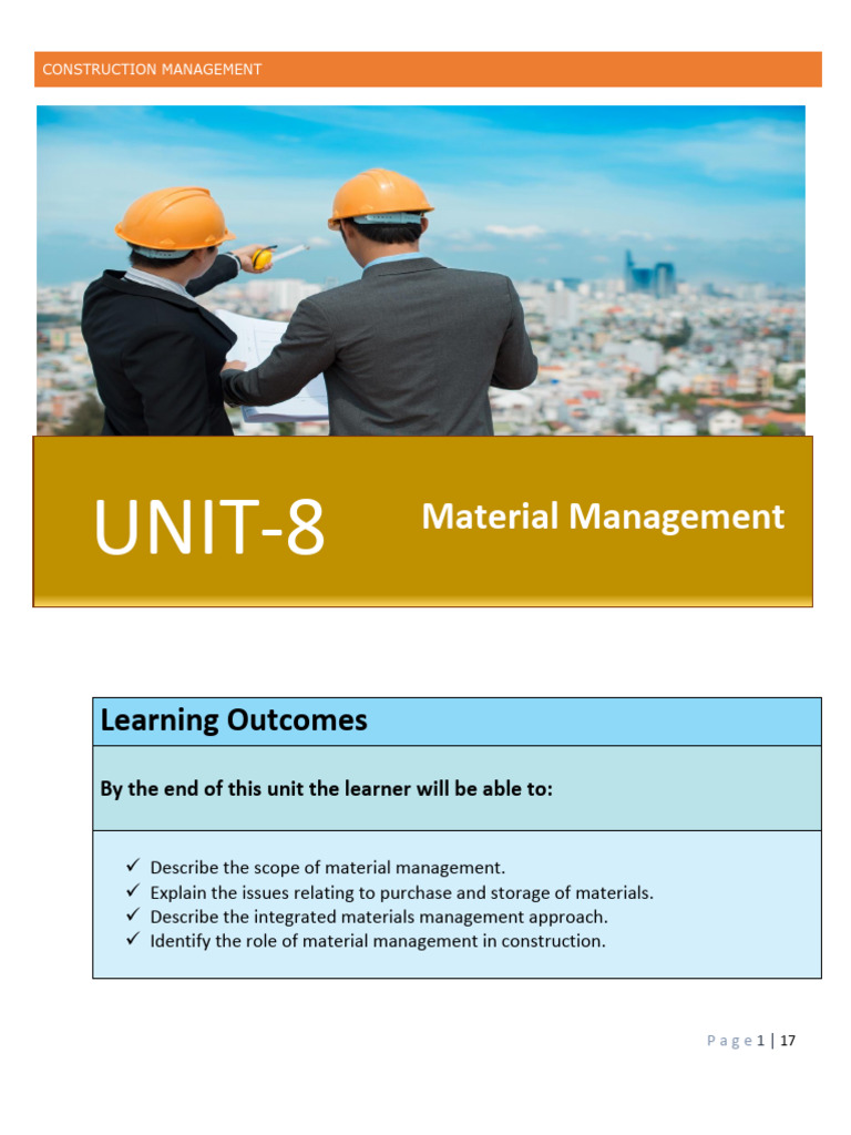 Site Mgmt. Course | PDF | Specification (Technical Standard) | Inventory