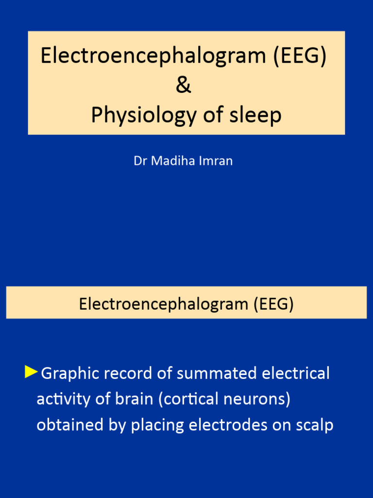 Sleep & EEG | PDF | Sleep | Electroencephalography