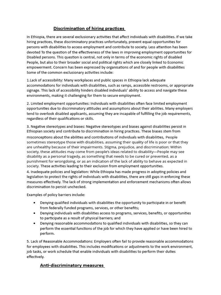 Inclusive Assignment | PDF | Accessibility | Disability