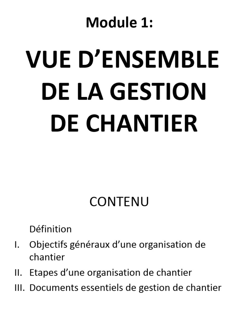 Module 1 - Vue D'ensemble | PDF | Affaires | Finance et gestion monétaire