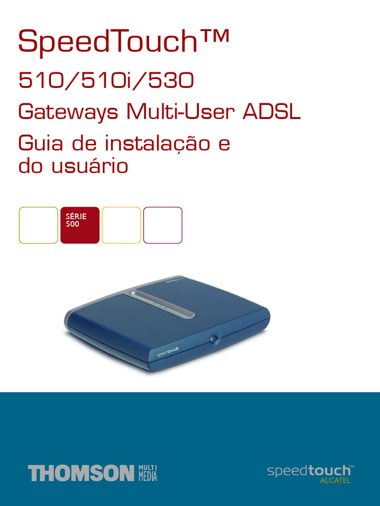 MANUAL SPEEDTOUCH - Modem - st510 - Guide - PT | PDF | Rede mundial de ...
