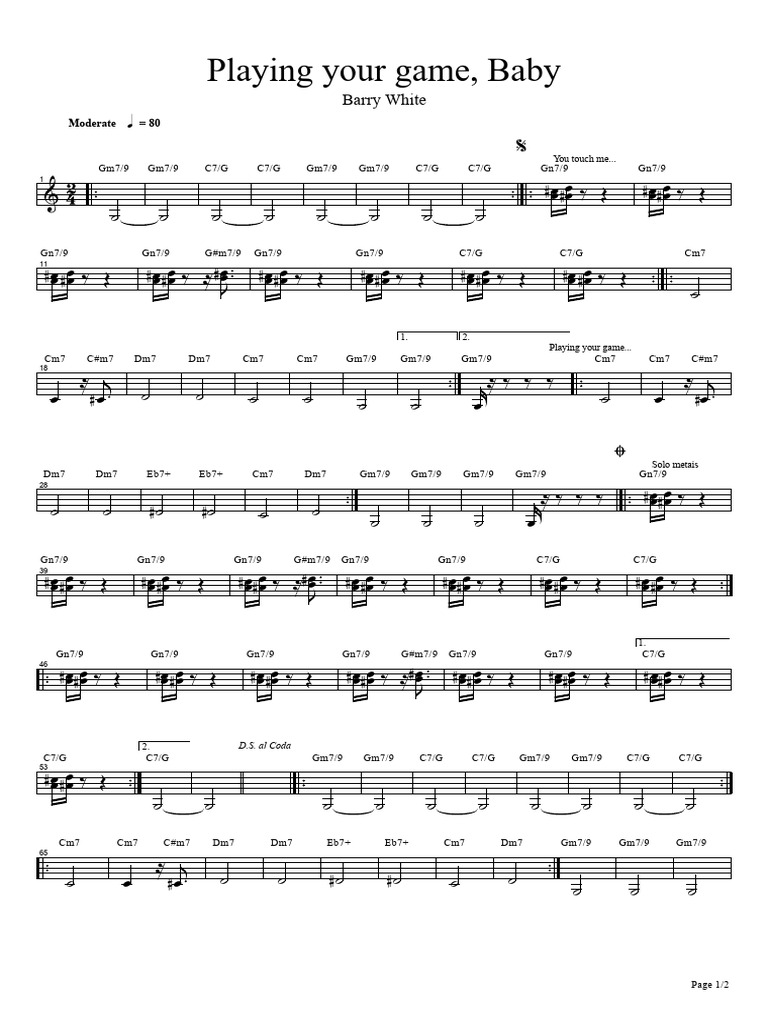 Playing Your Game, Baby | PDF