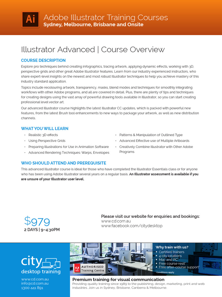 Illustrator Advanced Course | PDF | Adobe Illustrator | Adobe Photoshop