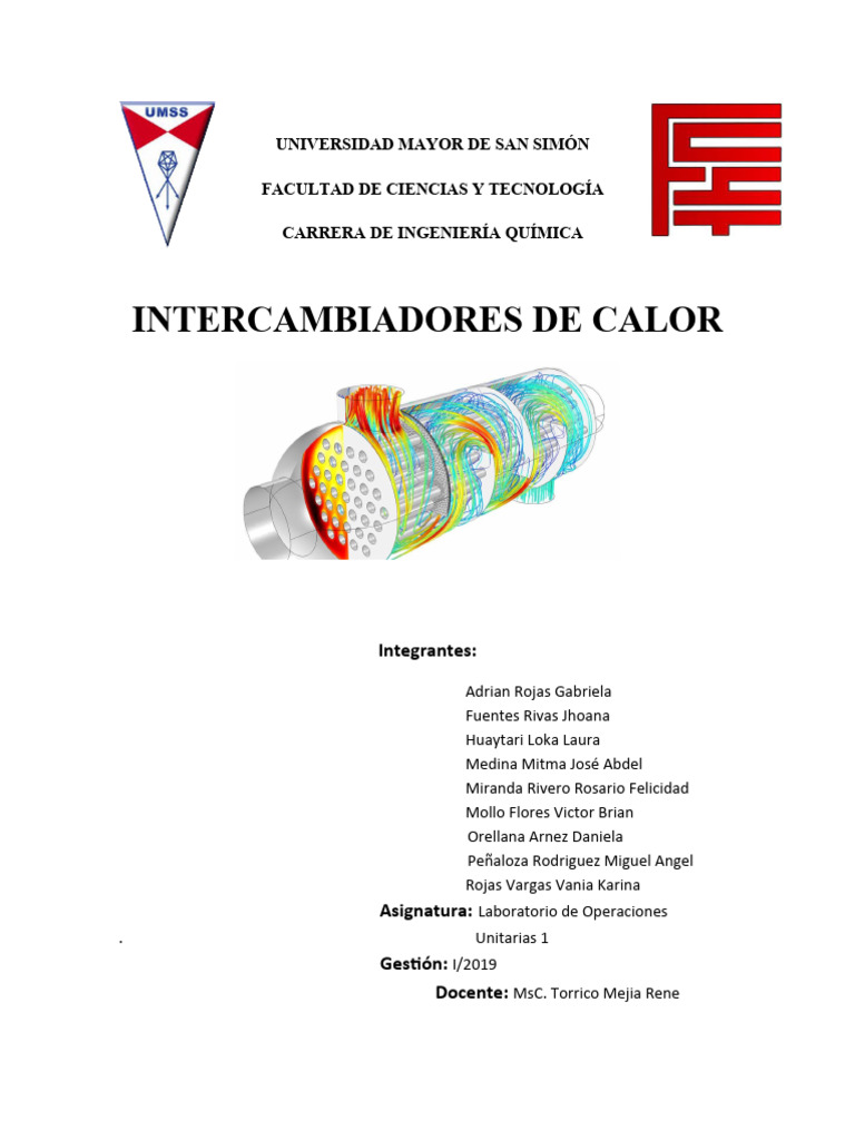 practica 8 | PDF | Intercambiador de calor | Calor