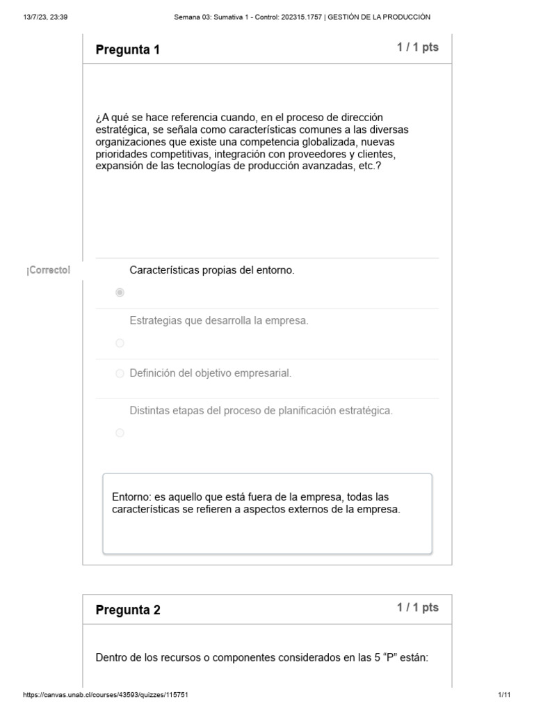 Semana 03 - Sumativa 1 - Control - 202315.1757 - GESTIÓN DE LA PRODUCCIÓN | PDF | Negocios ...