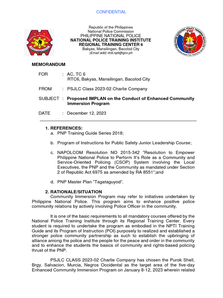 Ecip Proposal PSJLC Charlie Coy Revised | PDF