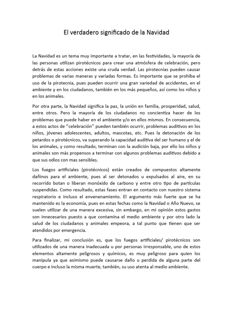 El verdadero significado de la Navidad | PDF El verdadero significado de la Navidad | PDF