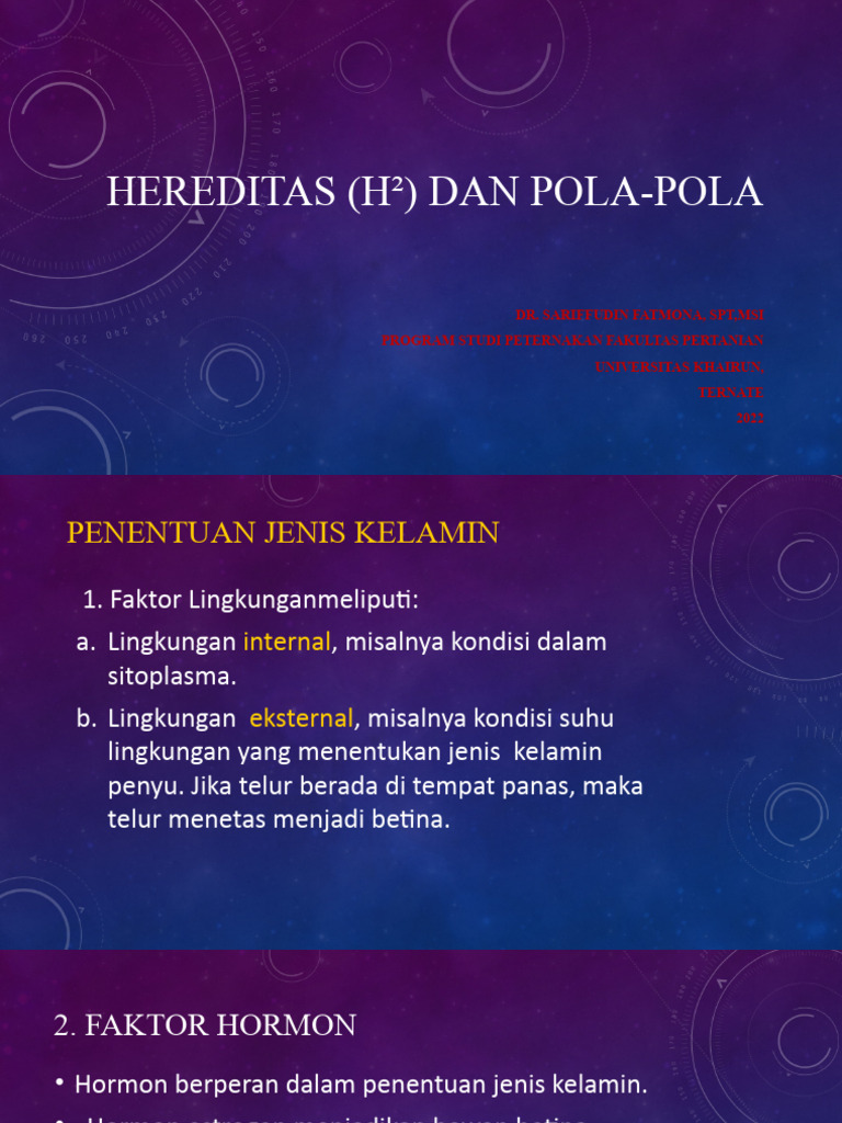Hereditas (H ) Dan Pola-Pola | PDF
