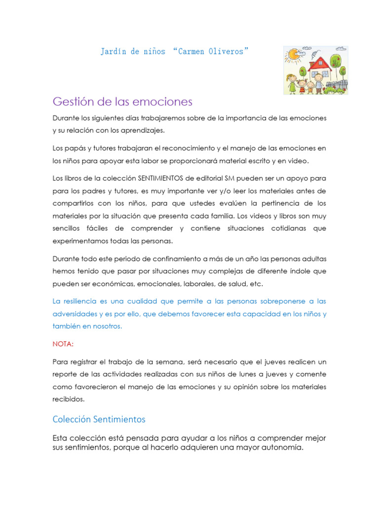 Gestion De Las Emociones Pdf Las Emociones Resiliencia Psicológica