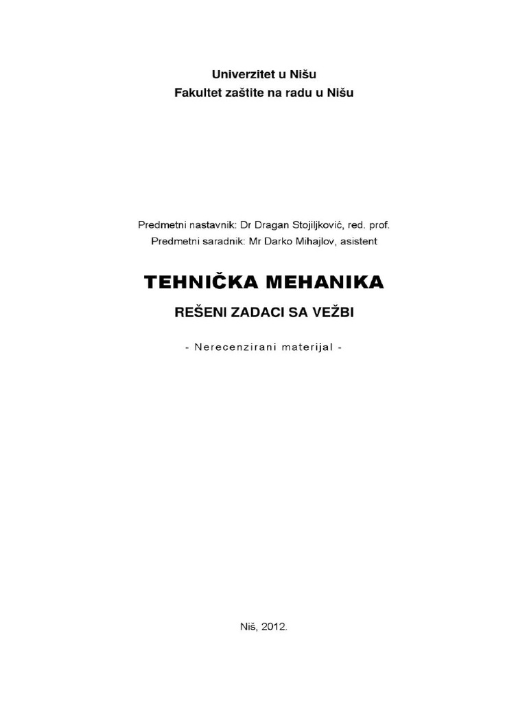 Mehanika | PDF