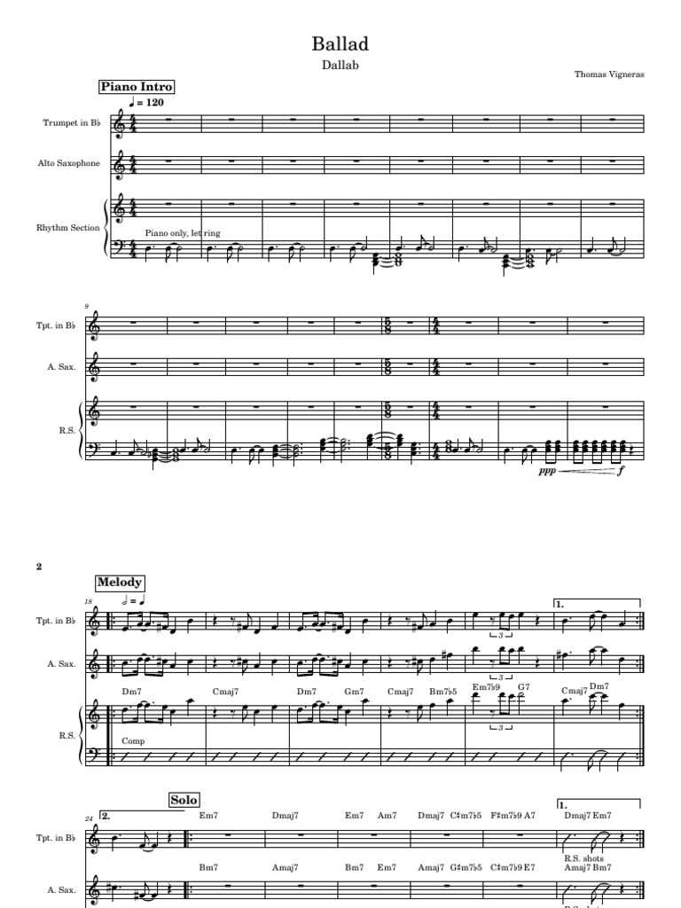 Ballad | PDF | American Popular Music | Elements Of Music