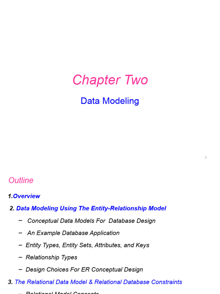 Spatial Data Base Chapter Two Data Modellig 4th Year Pdf Relational Database Relational
