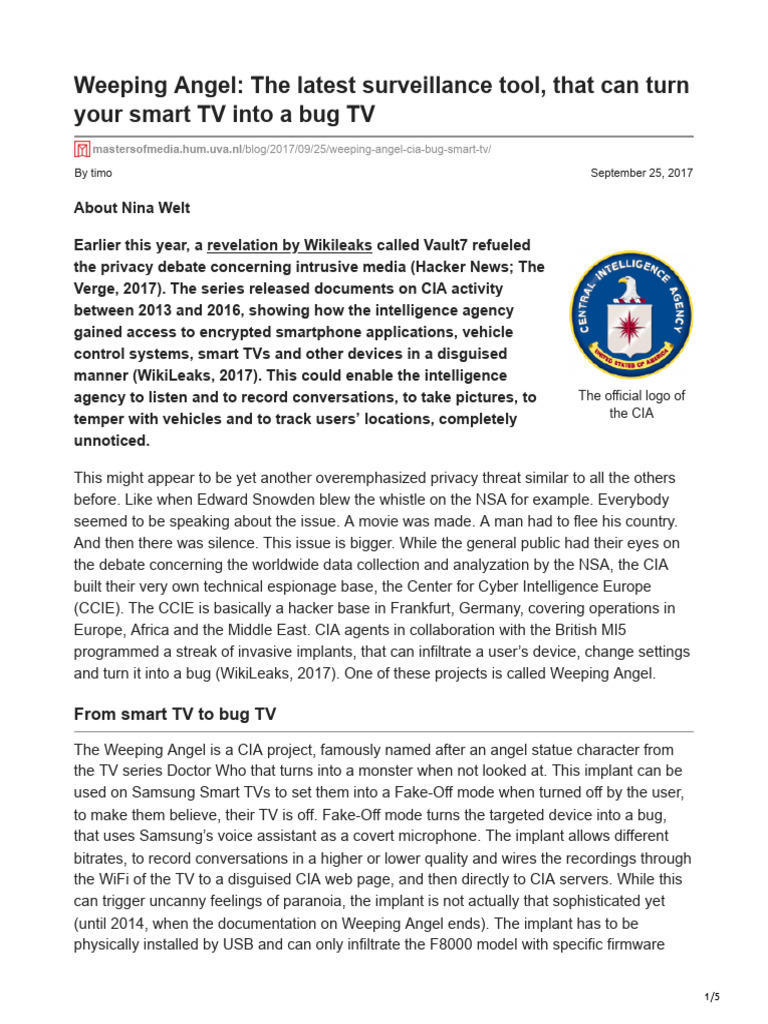 Mastersofmedia - Hum.uva - Nl-Weeping Angel The Latest Surveillance ...