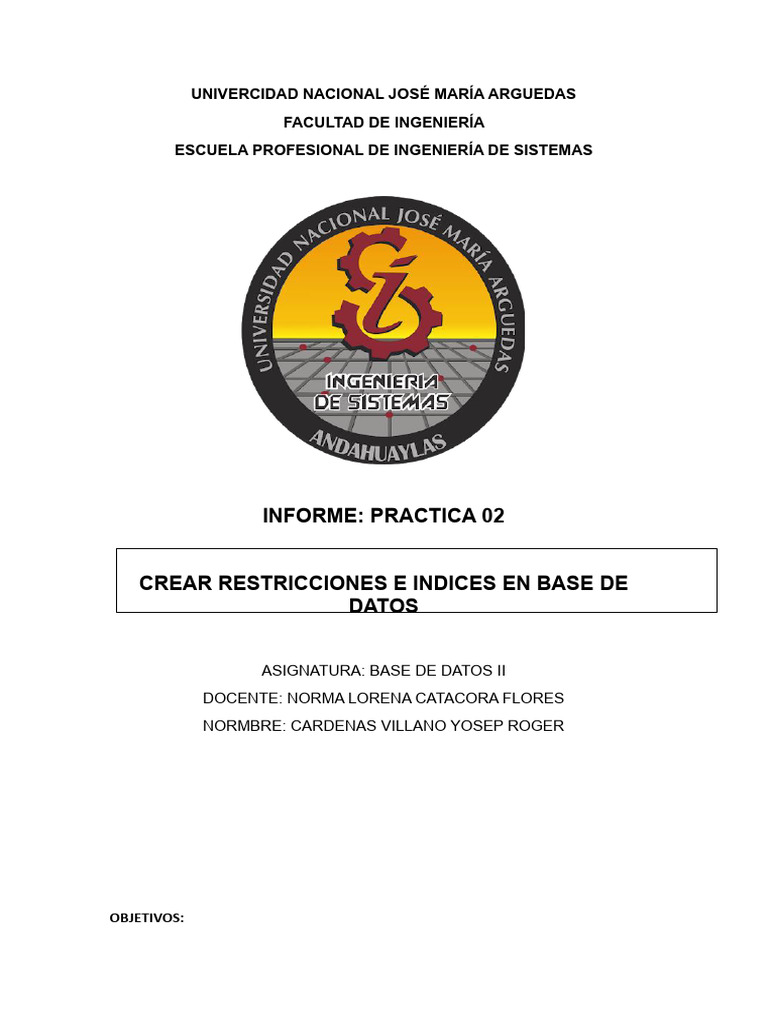 Yosep Guia2 | PDF | Bases de datos | SQL
